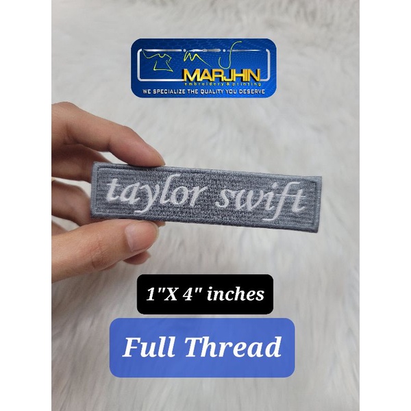 NAME CLOTH Patch (Customized name cloth) Computerized Embroidery (IRON ...