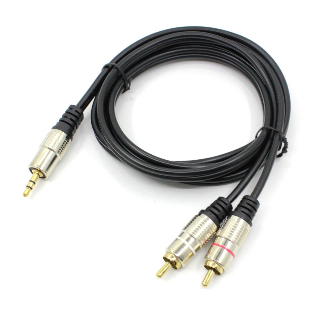 【1.5m/3m/5m/10m】3.5mm to 2 RCA audio cable, for phone, headphone ...