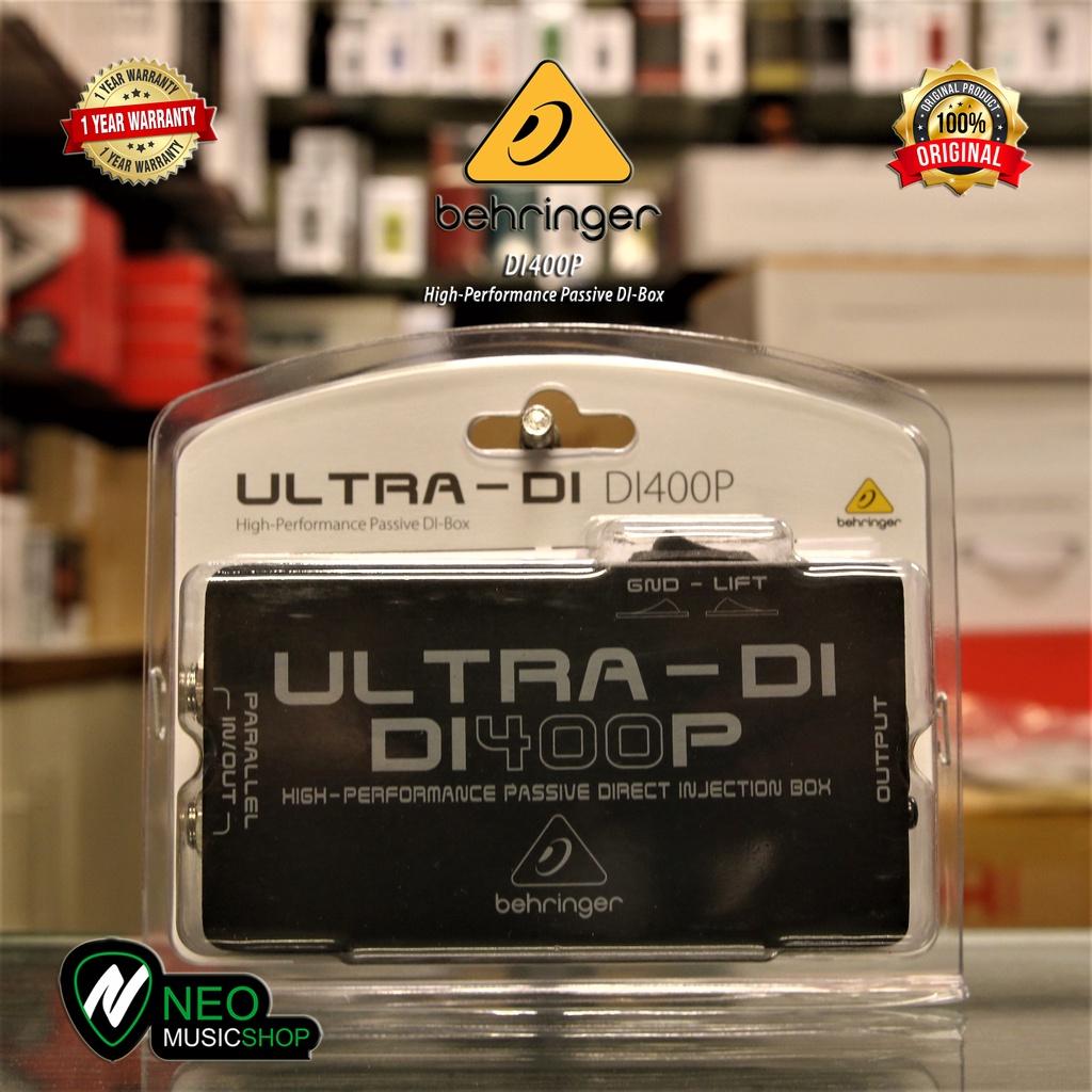 Behringer DI400P High-Performance Passive DI-Box | Shopee Philippines