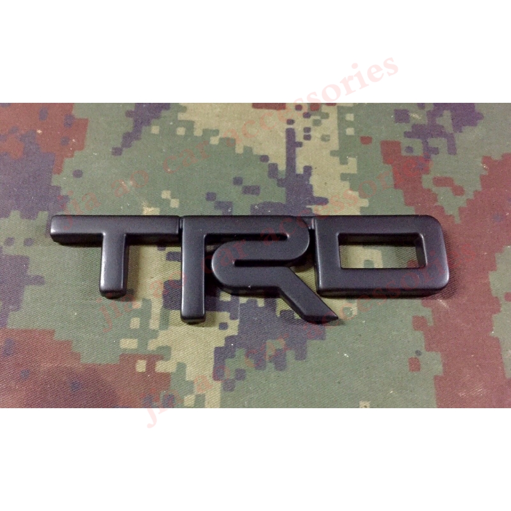 Upgrade New FLAT BLACK COLOR TRD LOGO EMBLEM DECAL TOYOTA REVO VIGO ...