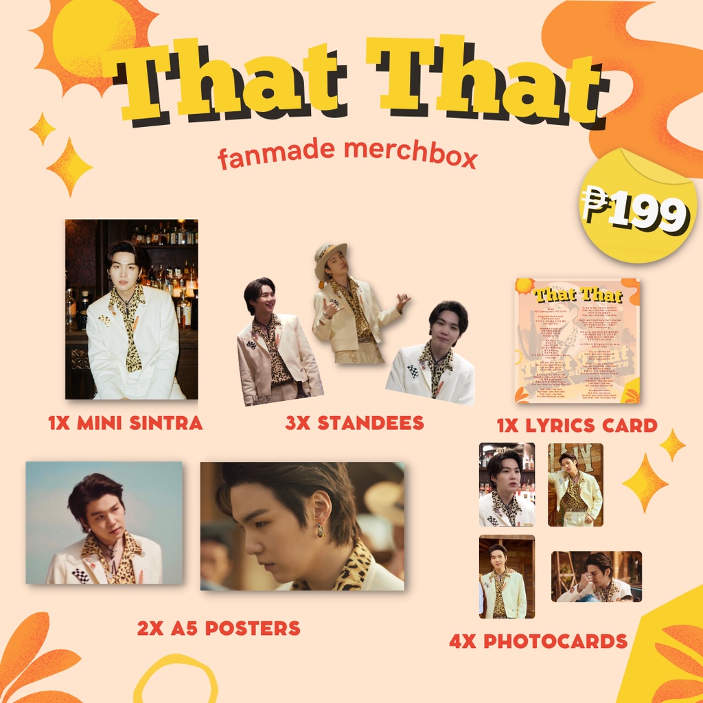 THAT THAT Suga Kit Merch Box | Shopee Philippines