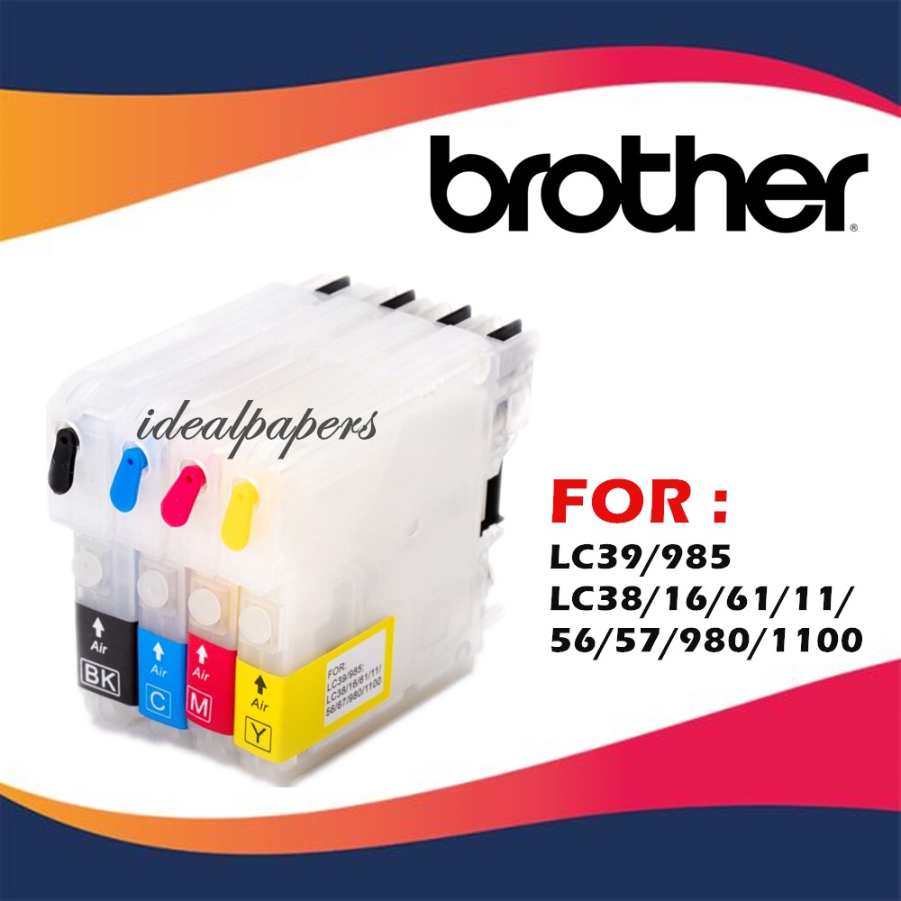 Empty Refillable ink cartridge LC39 LC60 LC38 for Brother DCP-J515W MFC ...