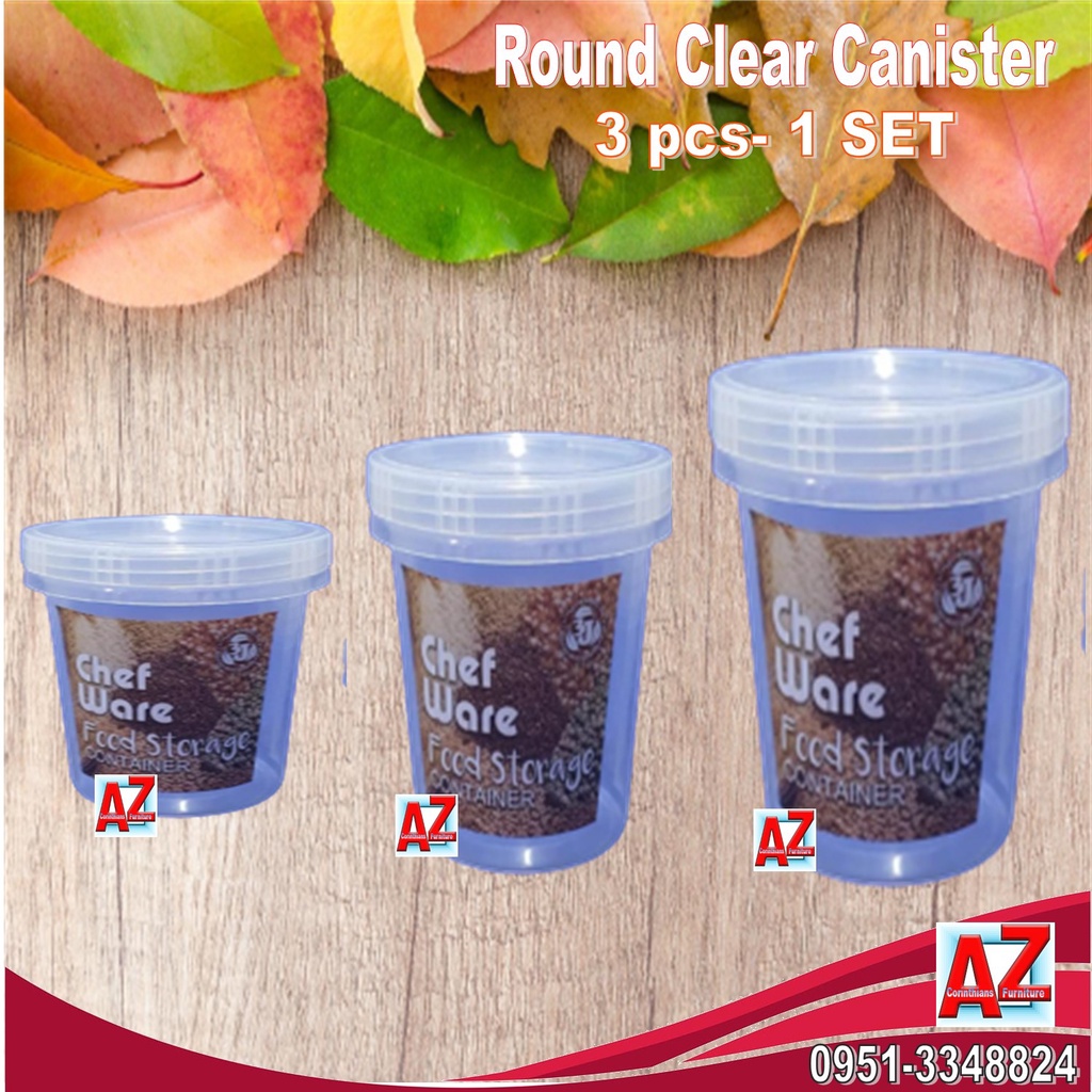 Chef ware Food keeper Canister Food Storage Round Canister | Shopee ...