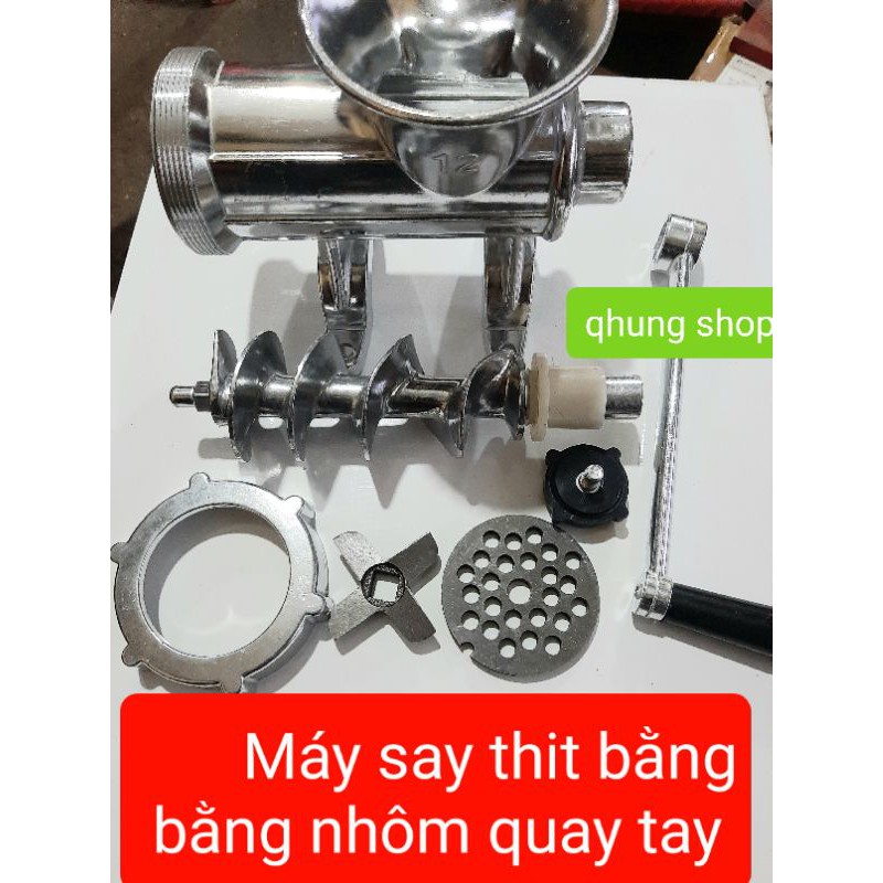 Hand-crank aluminum meat grinder, crab grinder, fish grinder (12 ...