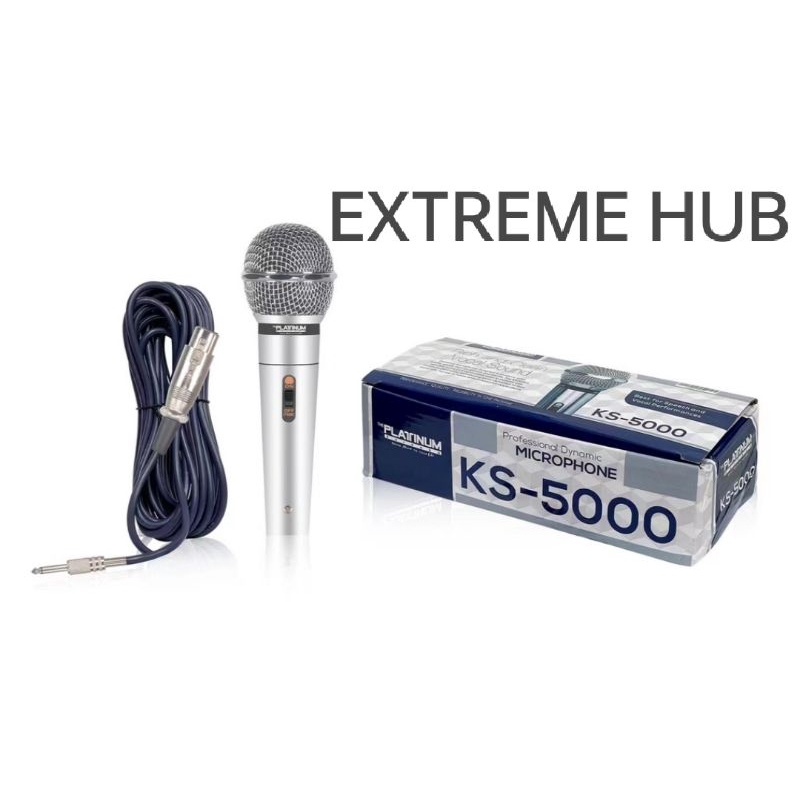 PLATINUM KS-5000 KOOL SOUND DYNAMIC WIRED MICROPHONE | Shopee Philippines
