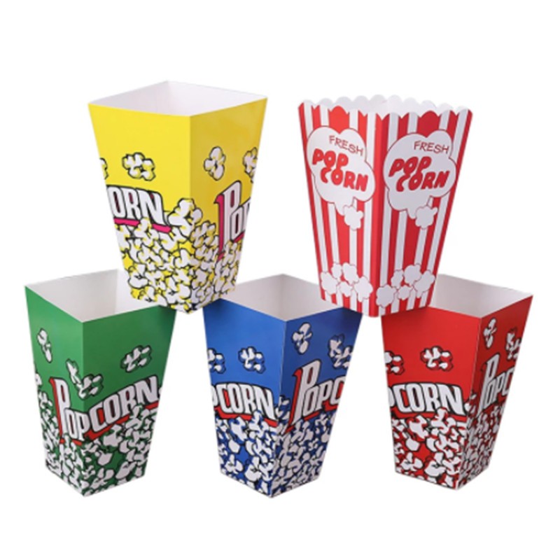 6pcs/lot popcorn boxes birthday wedding party decorations popcorn boxes ...