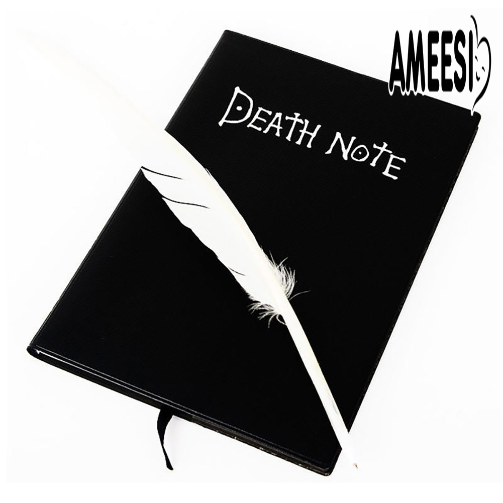 Ameesi Notebook with Feather Quill Pen Japanese Cartoon Comics Anime ...