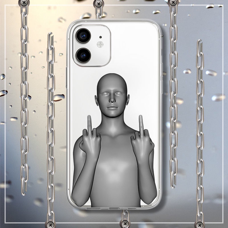 Designer's Works Phone Case ins Funny Middle Finger Iphone 11 ...