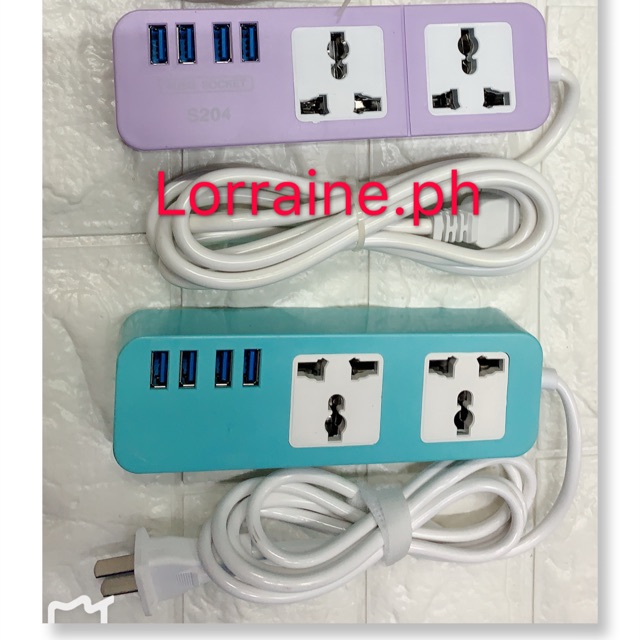 USB Socket 4 Ports Universal USB Socket Charging Station Portable ...