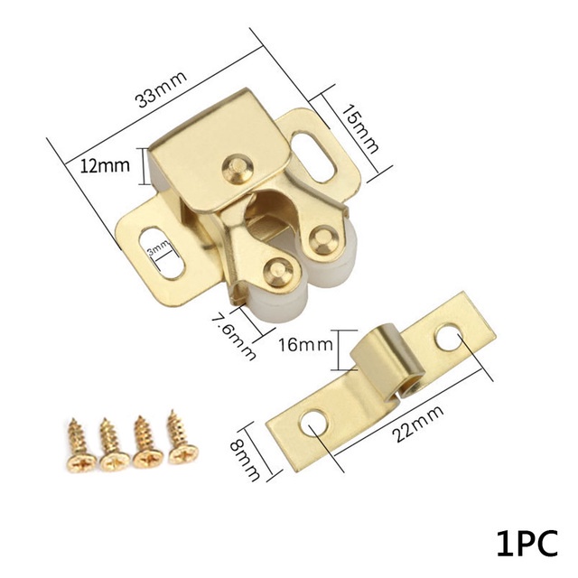 Ready Stock 1Pc Prong Doors Latch Hardware Double Ball Roller Catches ...