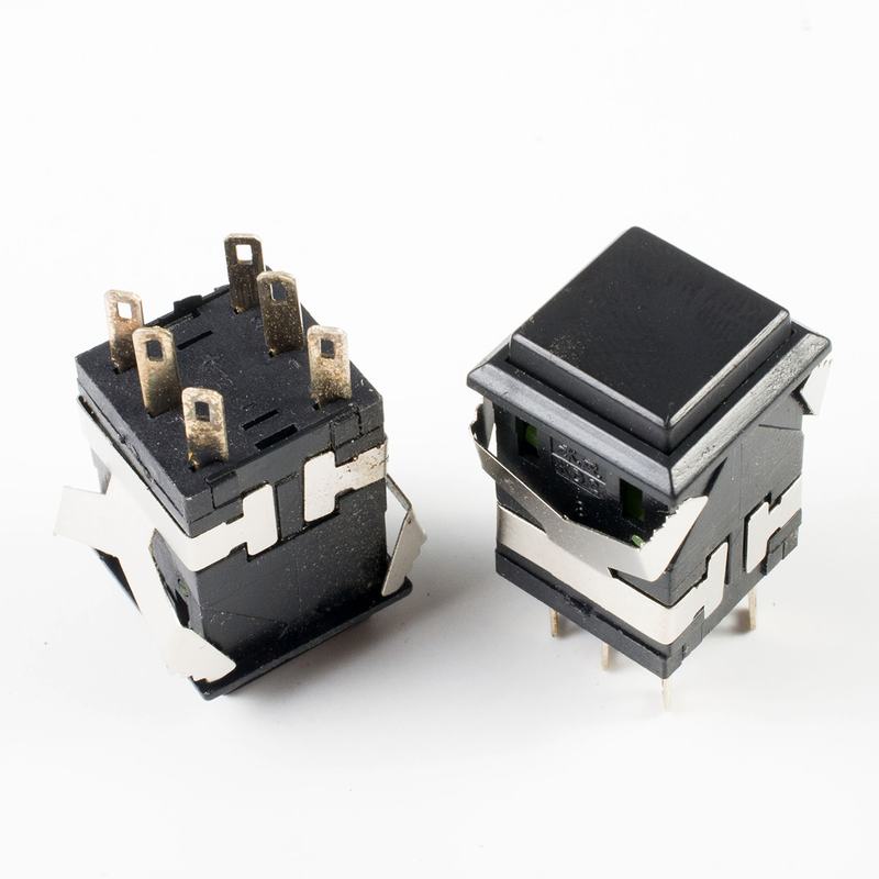 Ready stock* KD2 Push Button DPDT OFF/(ON) Momentary Switch 125V/6A ...