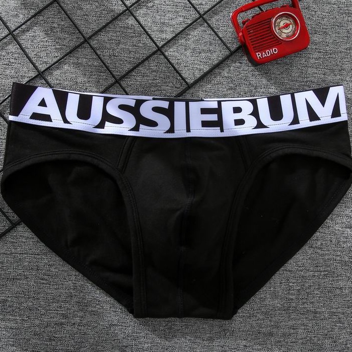Aussie Bum Man Quality Plain Cotton Briefs Man Undies Basic Underwear ...
