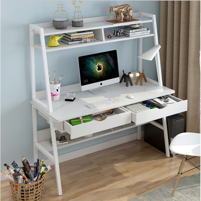 Clifton Nordic Shelved Table with Multiple Racks 120Lx48Wx140Hcm ...