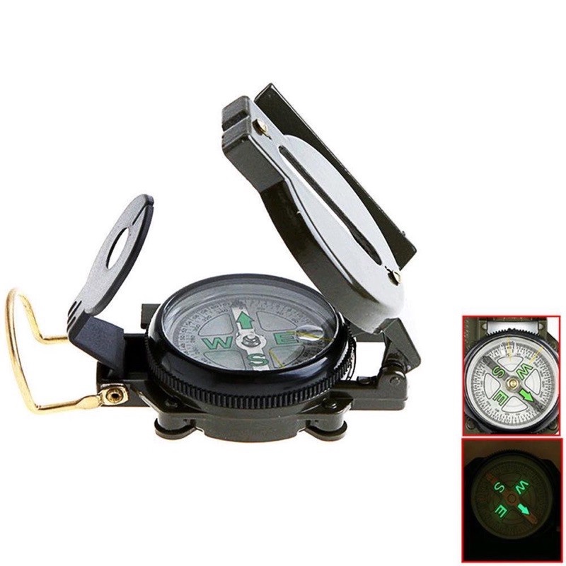 Lensatic Compass Survival Marching Metal | Shopee Philippines