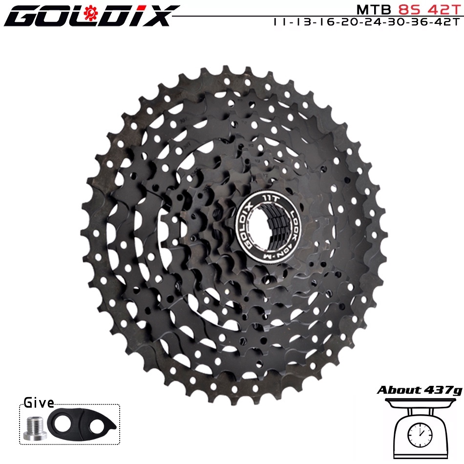 GOLDIX Black Cogs MTB Cassette 8 9 10 11 12 Speed 11-40/42/46/50/50T ...