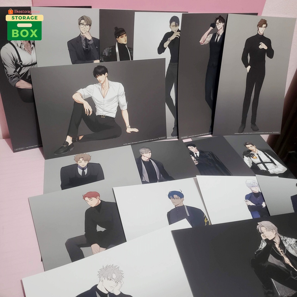 Lezhin BL Yaoi : Illustration Card / Postcard / Group Poster / Acrylic ...