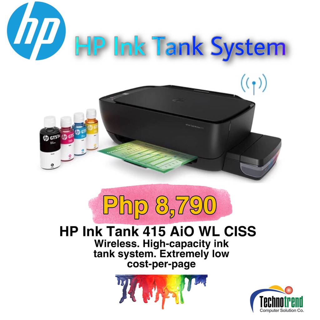HP Ink Tank Wireless 415 All-in-One Printer | Shopee Philippines