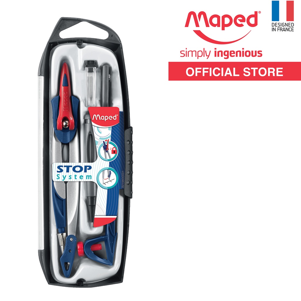 MAPED Stop System School Compass | 5 Piece Set | Metal | 196101 ...