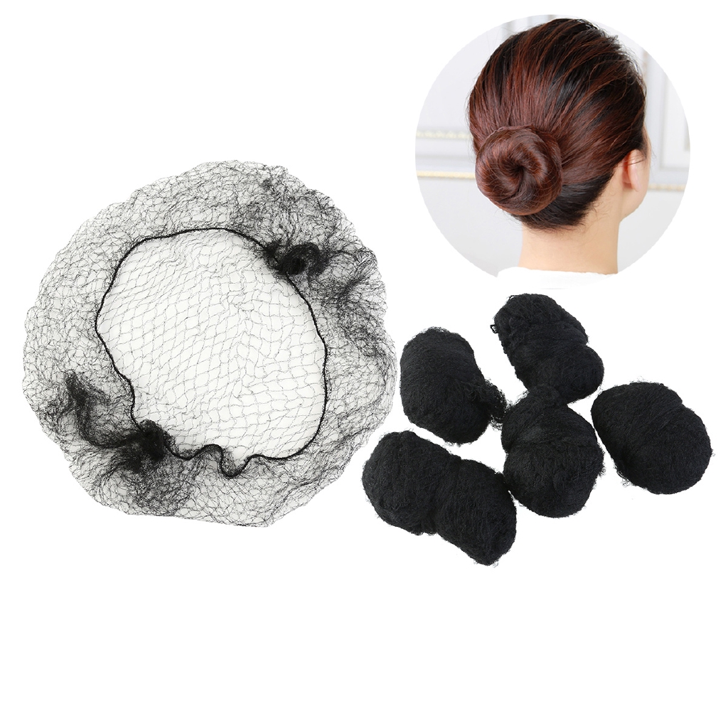 100 Pcs Headbands Skimmer Hair Net Clips Hairnets Elastic Mesh ...