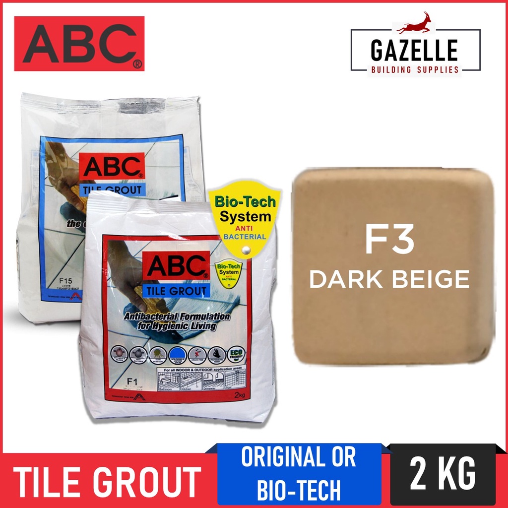 ABC Tile Grout Original / BIo Tech Tile Bonding Solution - 2kg | Shopee ...
