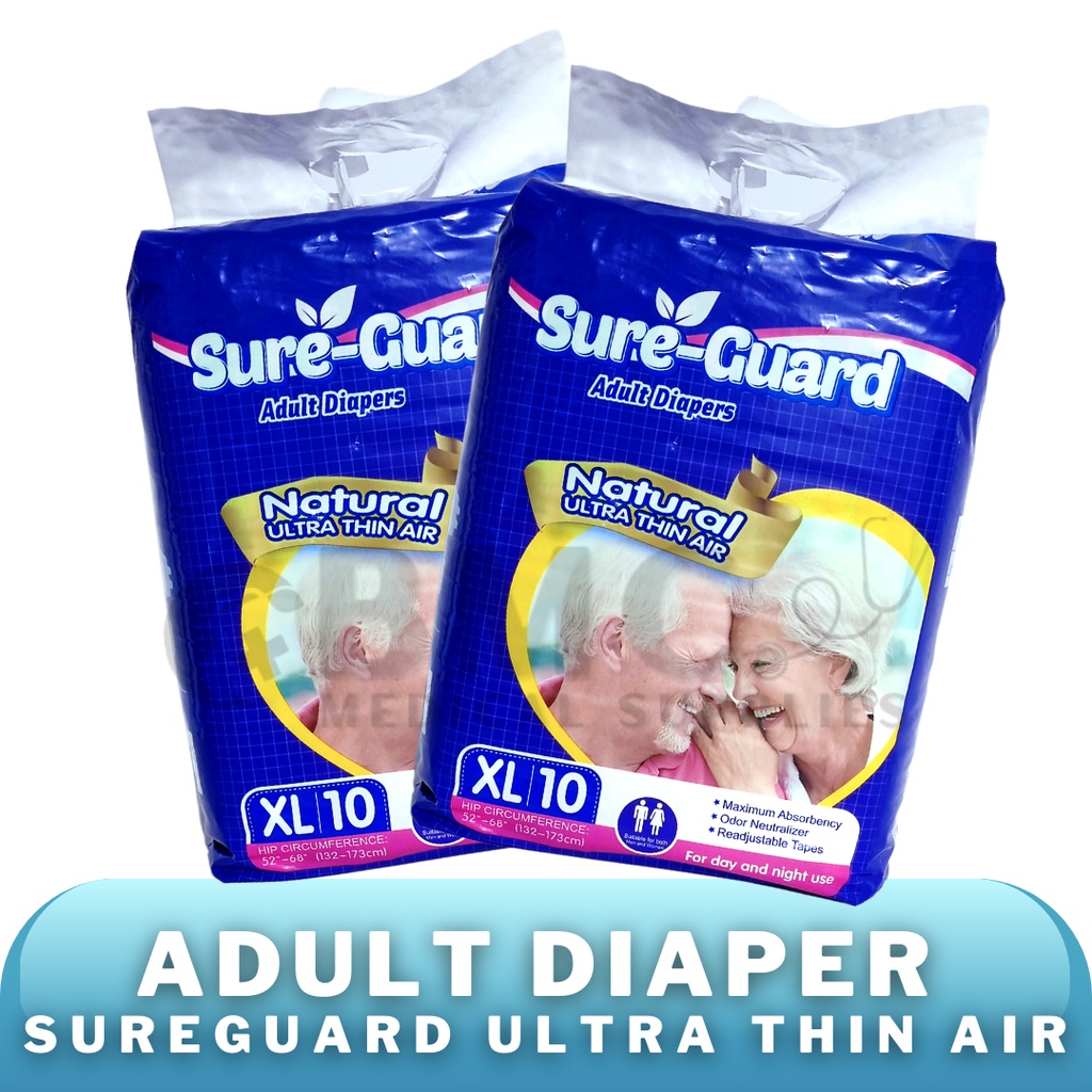 Adult Diaper | Sureguard (10pcs/pack) | Shopee Philippines