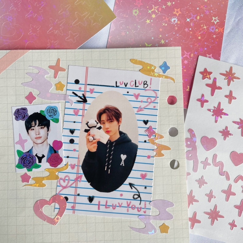 shimmers & glimmers sticker sheet +๋ | Shopee Philippines