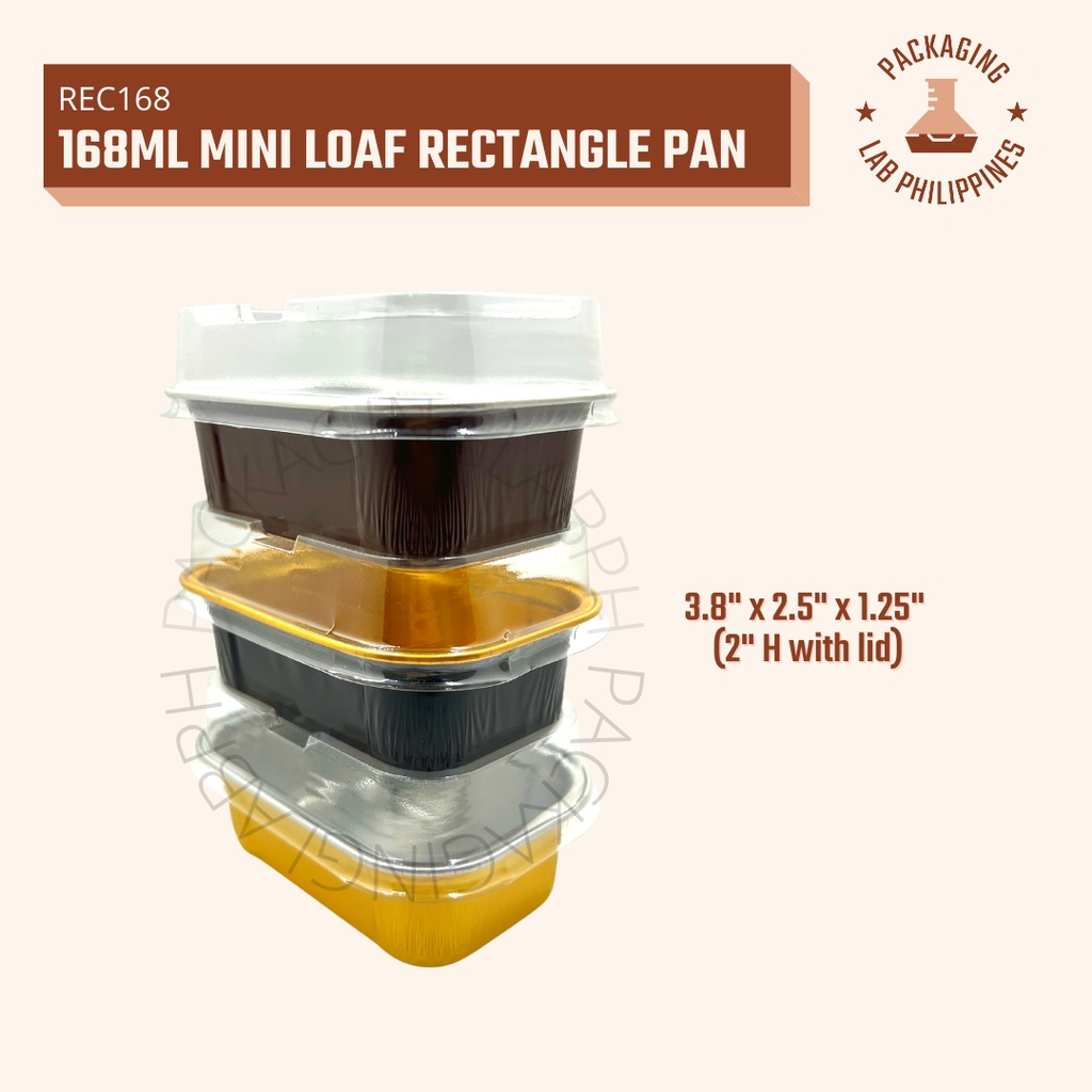 [10pcs] 168ml Mini Loaf Rectangle Pan | Shopee Philippines