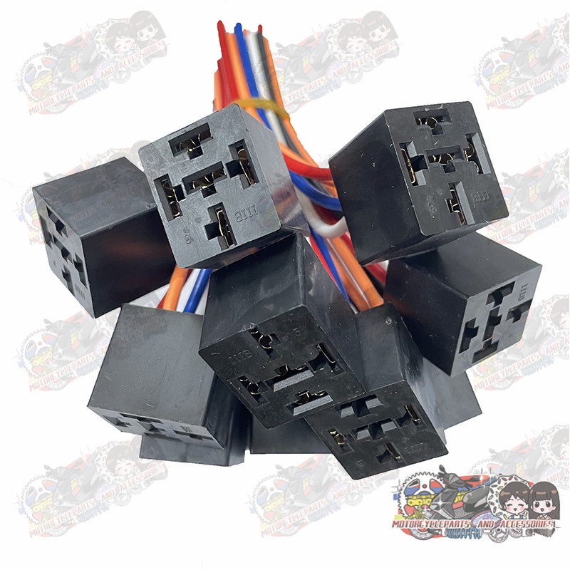 LJ Motorcycle Horn relay socket only 5 pin(per piece) | Shopee Philippines