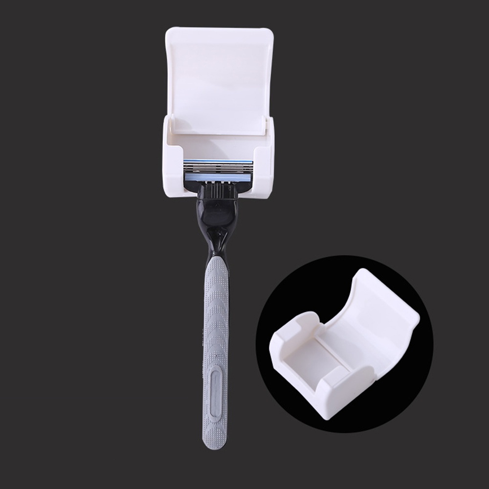 Bathroom Plastic Razor Holder Storage Hook Wall Men Shaving Shower ...