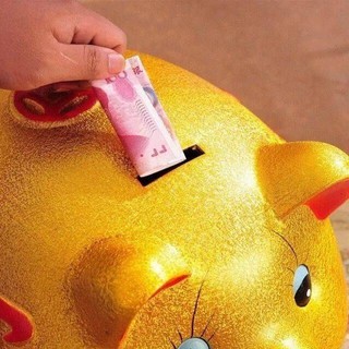 alkansya ipon challenge Ceramic gold pig piggy bank piggy bank piggy ...