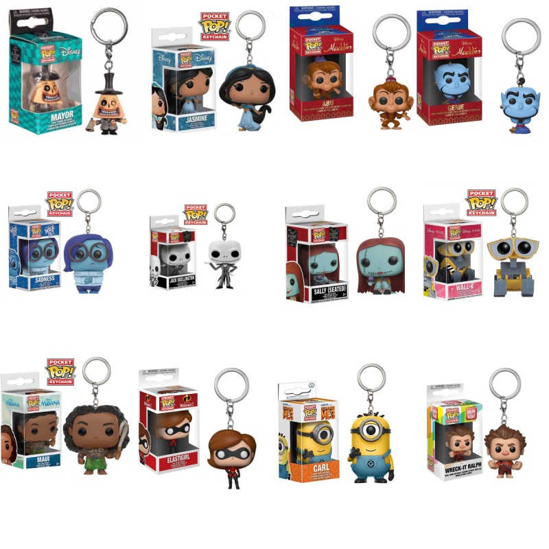 【Original 】Funko Pop Keychain: Disney Action Figure Sadness Wall-E ...