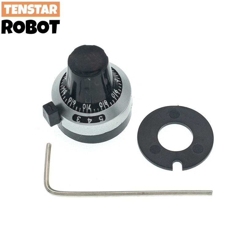 3590S 6.35 mm precision scale knob potentiometer knob equipped with ...