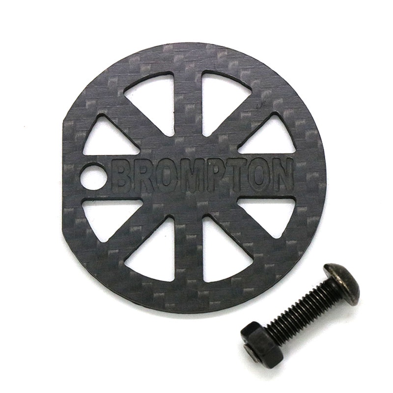 Foldable Bicycle Carbon Ffiber Fork Brake Lline Baffle + Screw Prevent ...