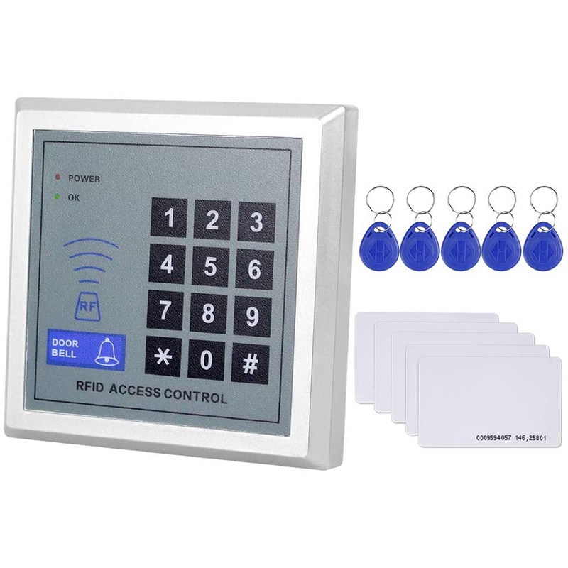 RFID Keyboard Access Control Keypad 125KHz EM Key Cards Standalone Access Controller Door Opener ...