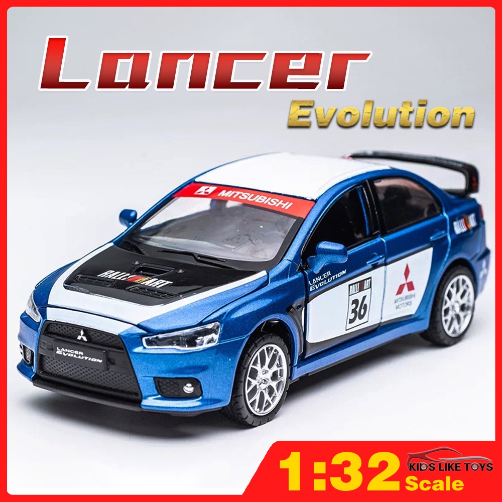 KLT 1:32 Mitsubishi Lancer Diecast Metal Car Model Toy Zine Alloy Pull ...