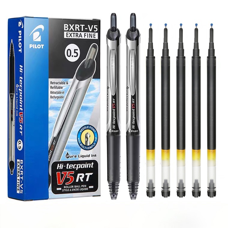 PILOT Precise V5 RT Refillable & Retractable Liquid Ink Rolling Ball ...