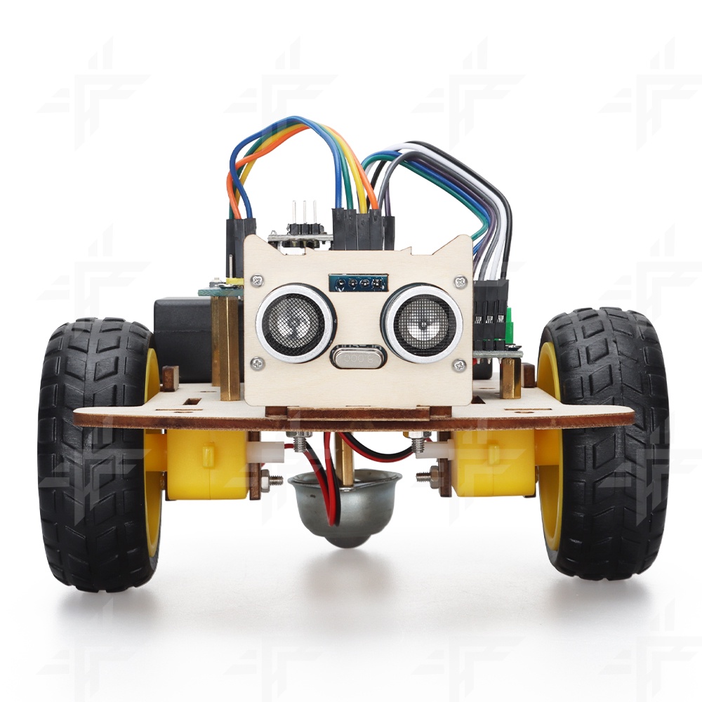 DIY Creative Robotic & Automation 2WD Arduino Robot Car Wooden Kit K-12 Classes Fine Arts Color ...