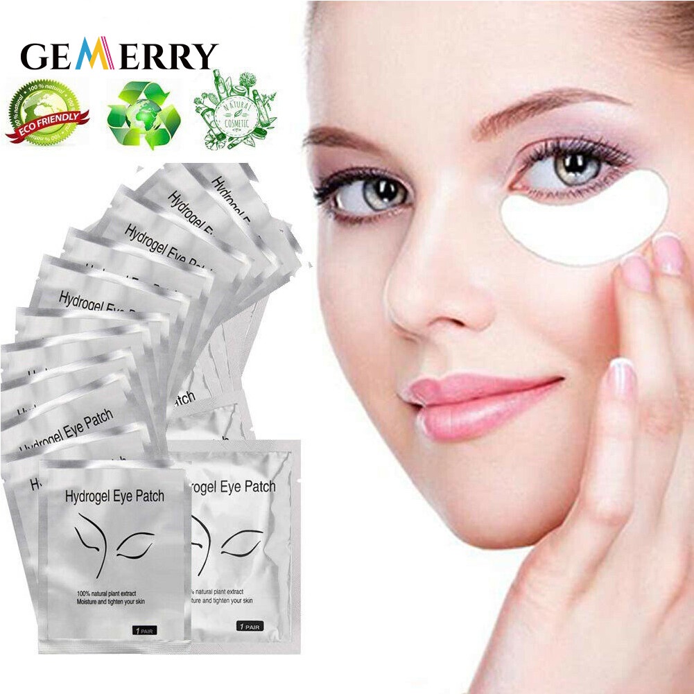 Gemerry 100/50 Pairs Patches for Building Hydrogel EyePads Eyelash ...
