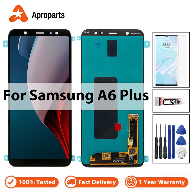 Display For Samsung Galaxy A6+ A6 Plus 2018 A605 SM-A605FN LCD Touch ...