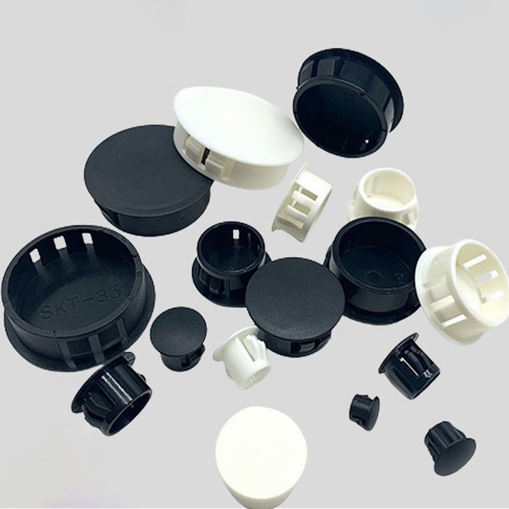 Plastic Hole Plugs Black/White Snap-On Hole Plugs Furniture Decorative ...