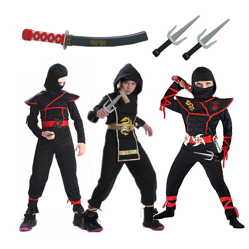 Carnival Ninja Costume For Kids Cosplay Naruto Hattori Hanzo Masked ...