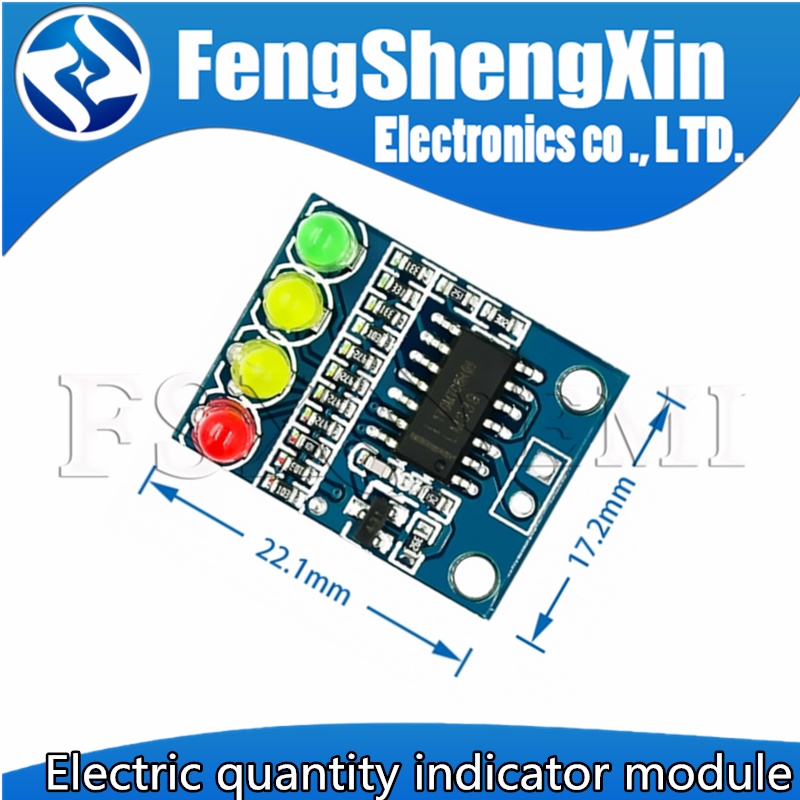 12V Electric Quantity 4 Power Indicator Battery Detection Module For ...