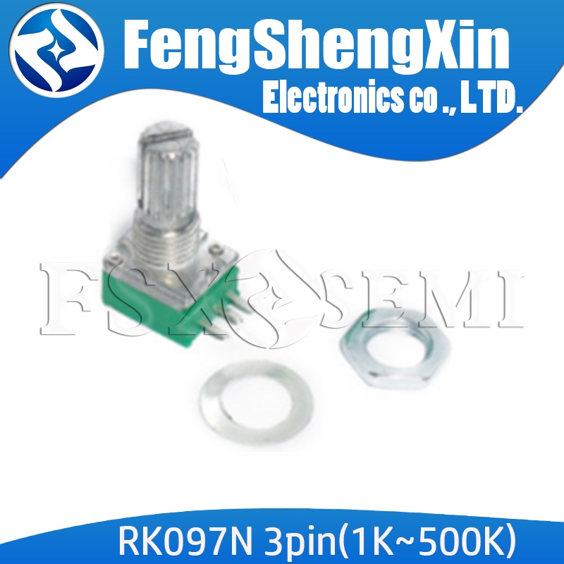 50pcs RK097 potentiometer RK097N 5K 10K 20K 50K 100K 500K B5K with ...