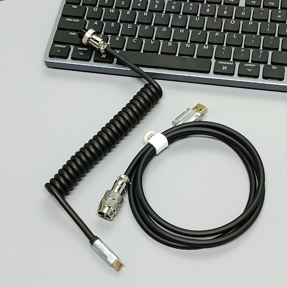 Mechanical keyboard aviation plug line keyboard line PU aviation plug ...