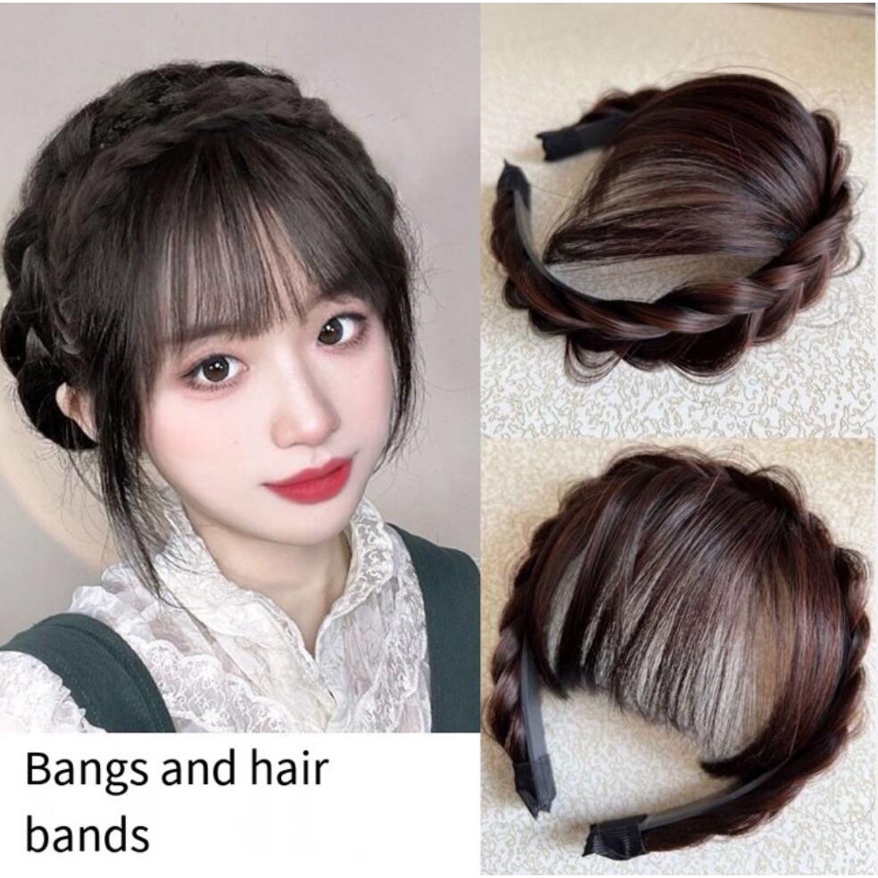New hair hoop air bangs one-piece natural invisible supplement forehead ...