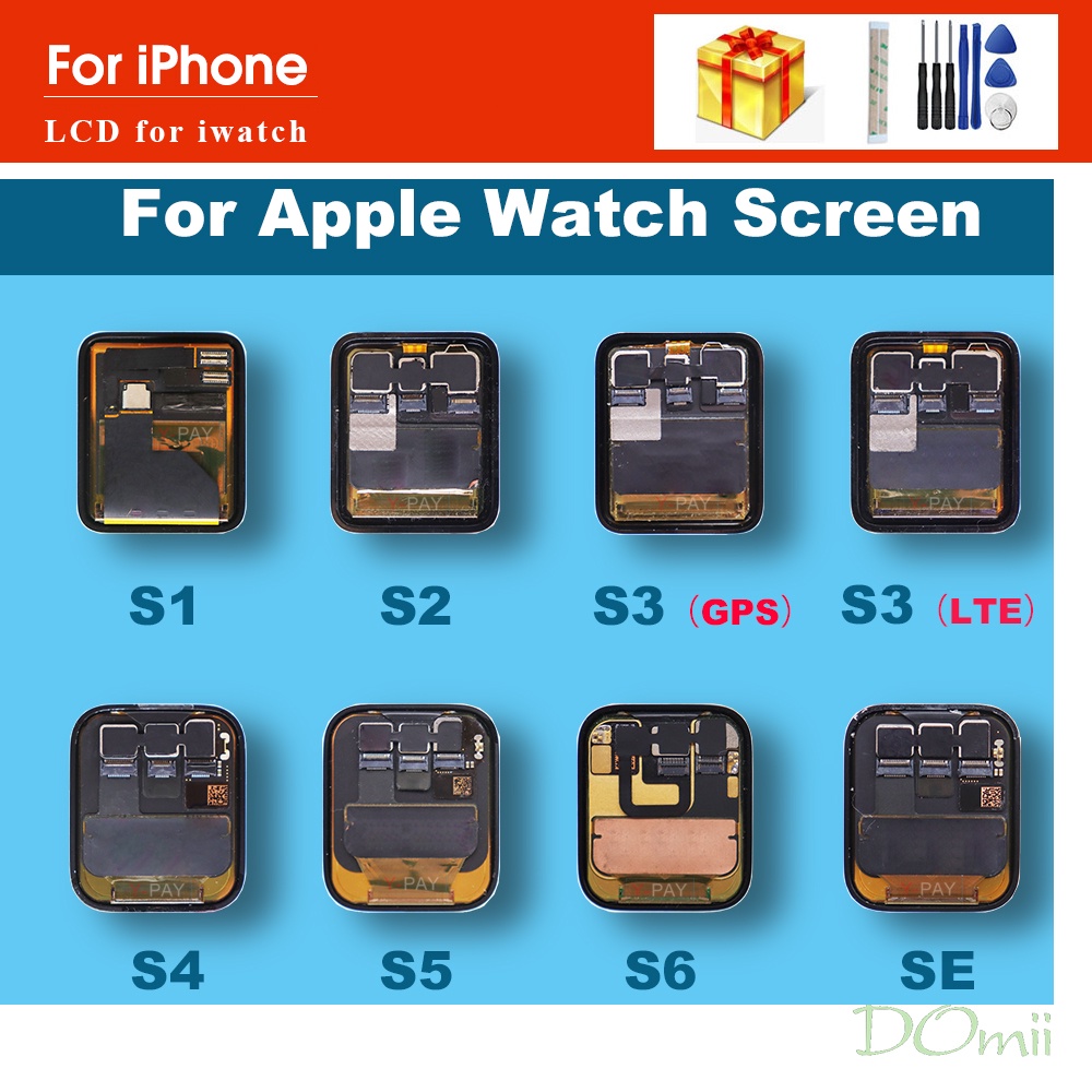 Original oled Display For iWatch Series 1 2 3 4 5 6 SE lcd Touch Screen ...