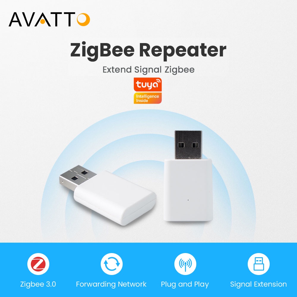 AVATTO tuya ZigBee 3.0 Signal Repeater USB Extender for Smart Life ...