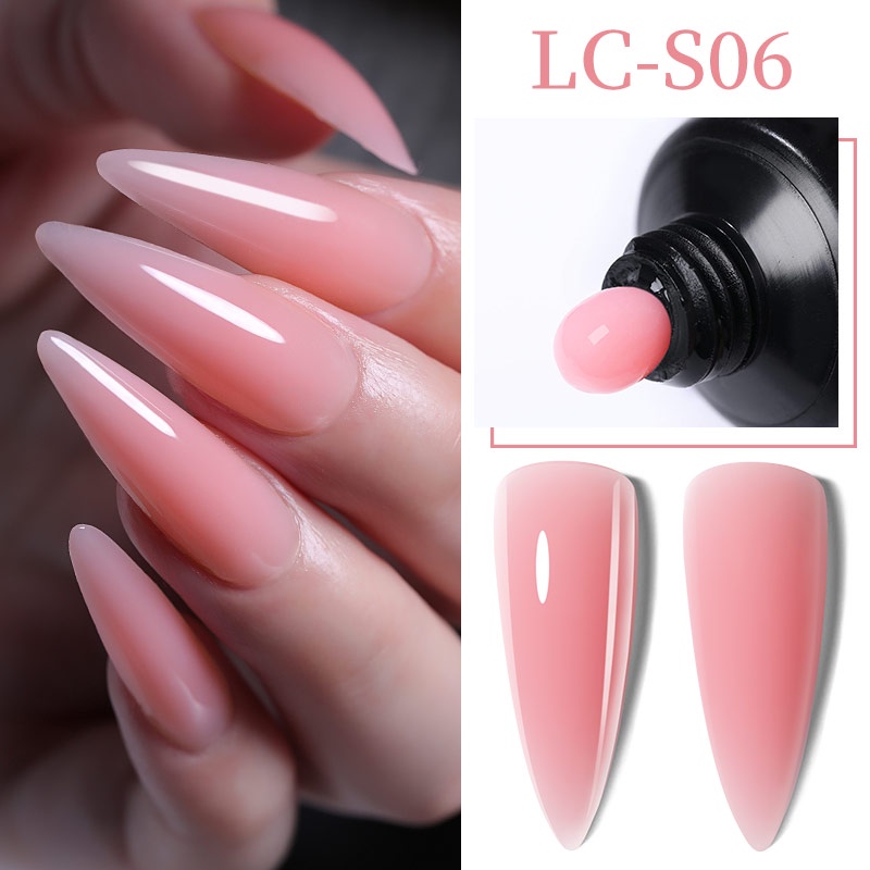 BORN PRETTY Nail Extension Gel Bright Pink Semi Permanent UV Hard Gel ...