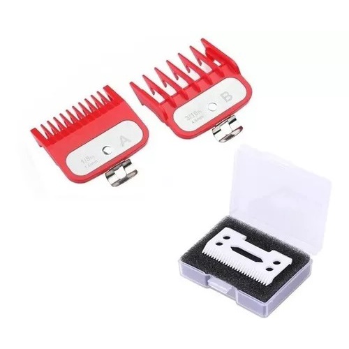 Ceramic Lamina + Combs Disguise Professional Wahl Kemei | Shopee ...