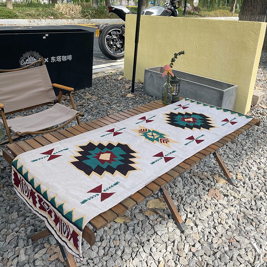 Blanket Camping Cotton Table Runner Cloth for Coffee Table Center Table ...